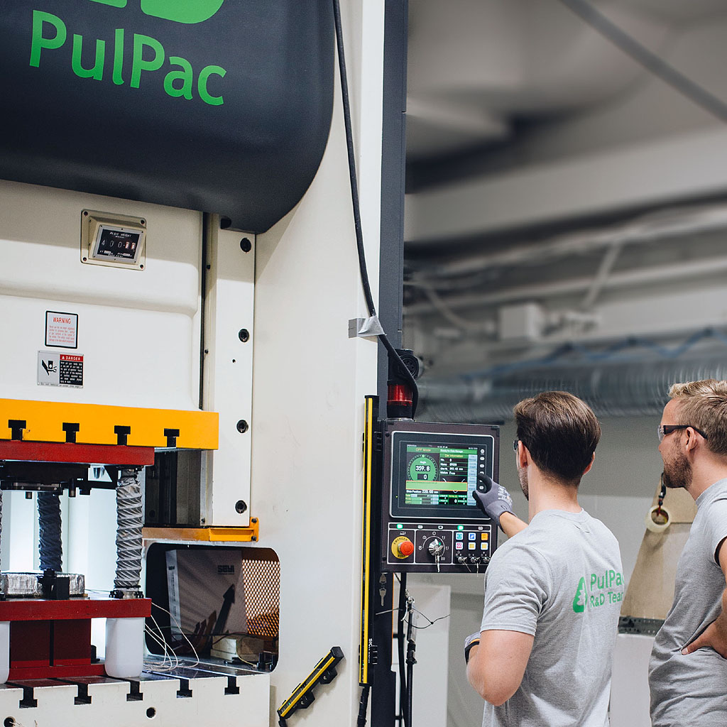 Servopressar ger PulPac bättre fiberbaserade förpackningar